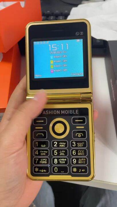 A50 Pro Flip Phone Dual SIM Card GSM Electric Torch Automatic Call ...