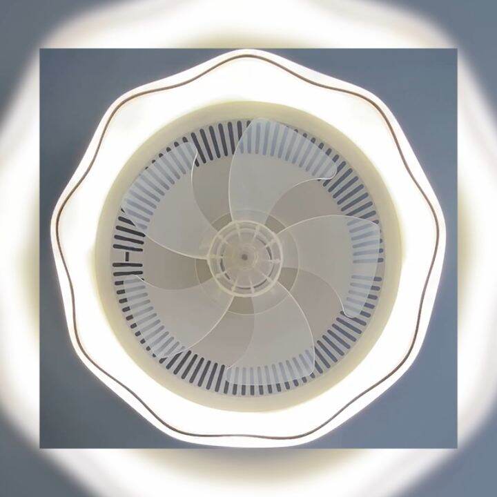 CHNT Nordic Ceiling fans light, simple invisible ceiling light with fan ...