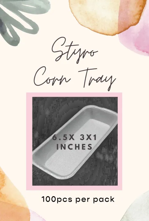 Styro Corn Tray (100pcs) | Lazada PH