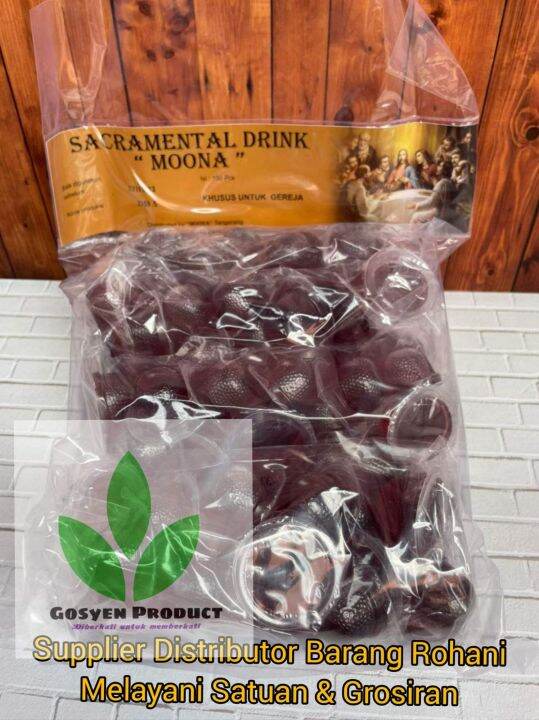 anggur perjamuan kudus moona cup isi 100 | Lazada Indonesia