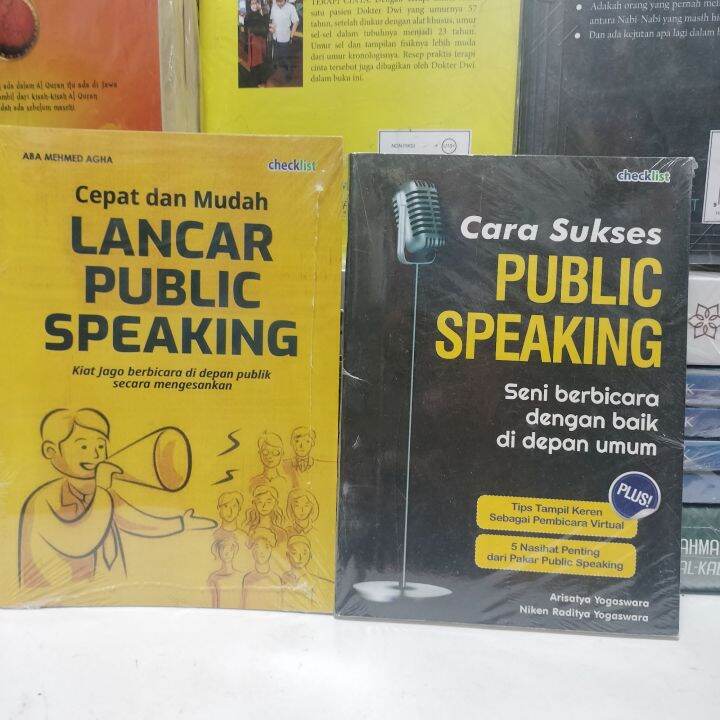 Paket 2 buku cepat dan mudah public speaking, dan cara sukses public speaking. | Lazada Indonesia