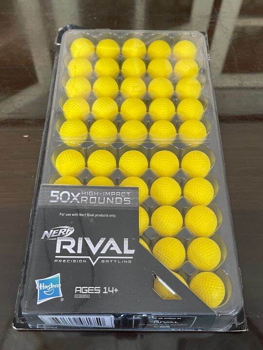 ลูกกระสุนกลมปืน nerf rival bullet 50 ball | Lazada.co.th