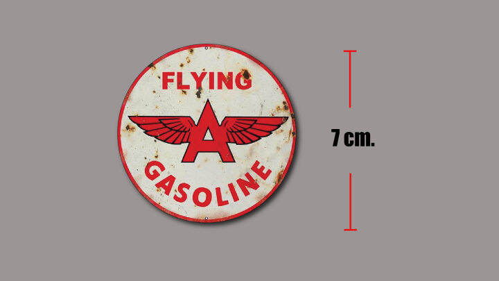 sticker pvc flying gasoline สติกเกอร์วินเทจ ฟลายอิ่ง แก๊สโซไลน์ งาน ...