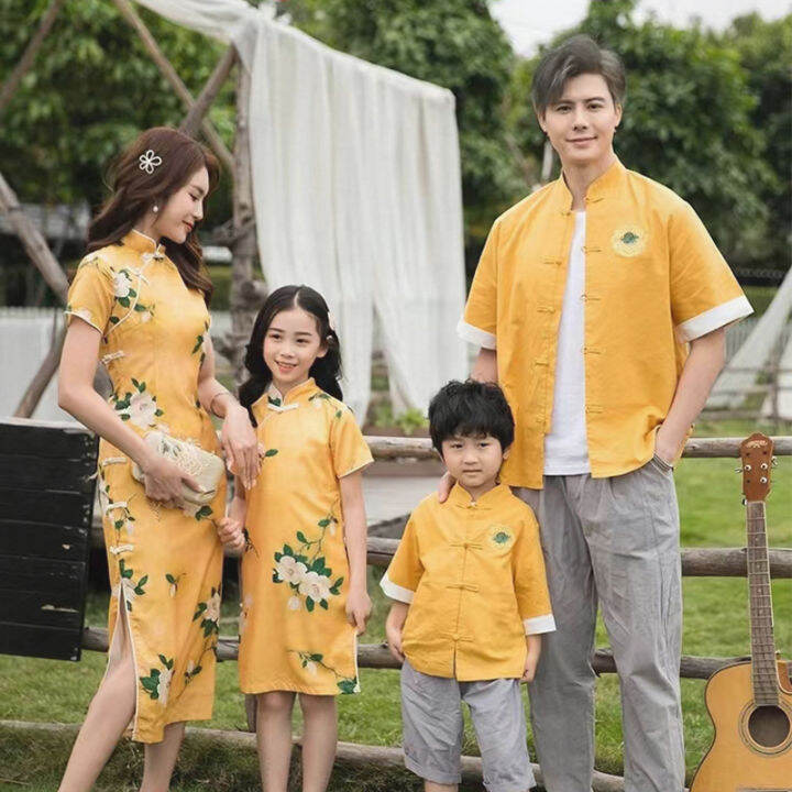 Chinese Style Parent-child Matching Outfit Chinese Costume Different ...