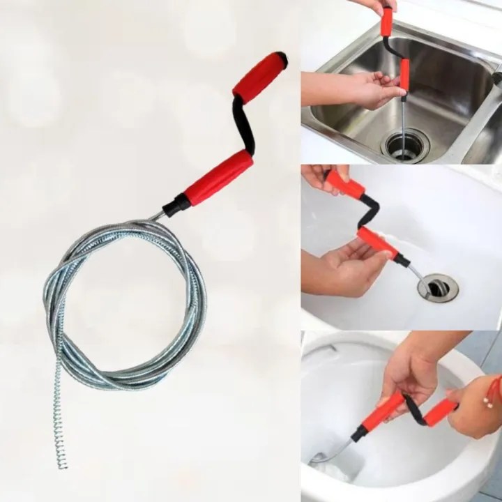 Tanggal Bara/ 3 Meters pipe dredging device drain sink pipe cleaner ...