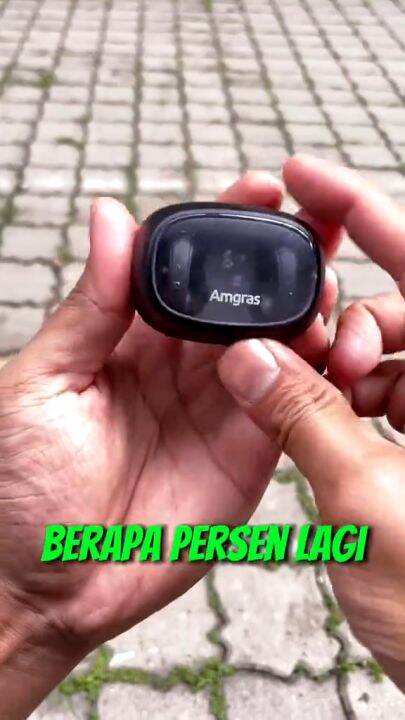 Amgras Spacebuds Ⅱ Pro Earcuffs Bone Conduction Earbuds LED Display ...