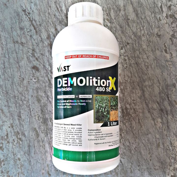 DEMOLITION X 480 SL (1 LITER) GLYPHOSATE HERBICIDE - GRASS KILLER by ...