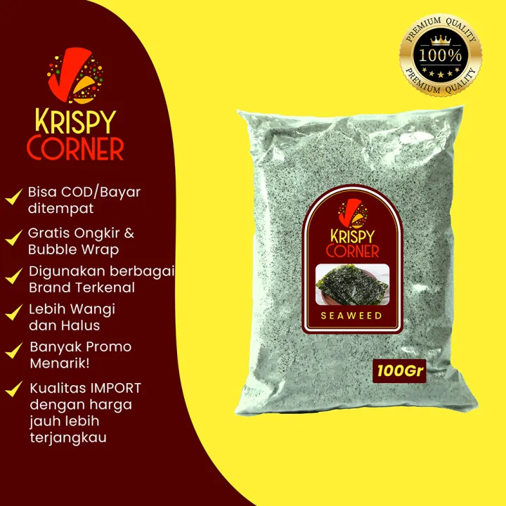 Bumbu Tabur Rasa Rumput Laut 500gr Aneka Penyedap Rasa Seaweed Snack ...
