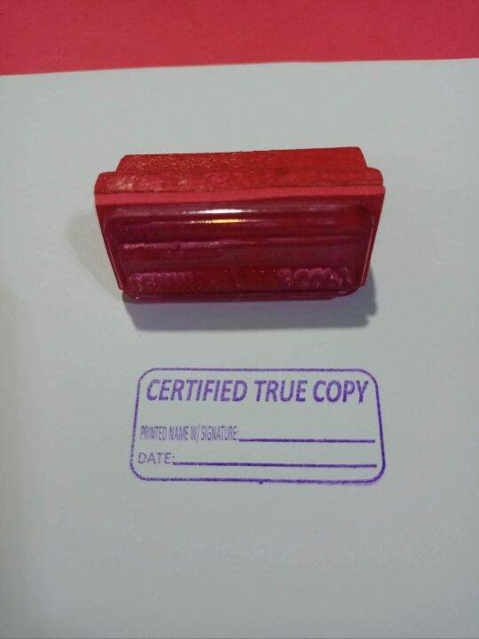 CERTIFIED TRUE COPY STAMP Lazada PH CERTIFIED TRUE COPY STAMP Lazada PH