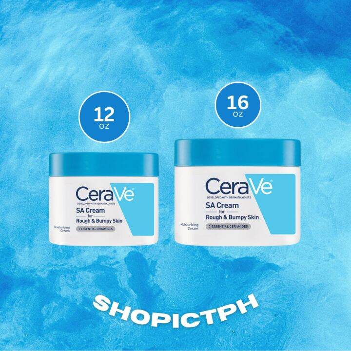 CeraVe SA Cream for Rough and Bumpy Skin, Moisturizer with Salicylic ...