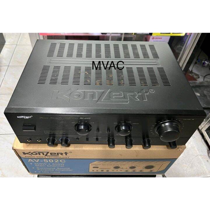 Konzert AV-502C Karaoke Amplifier ( 500 Watts x 2 ) | Lazada PH