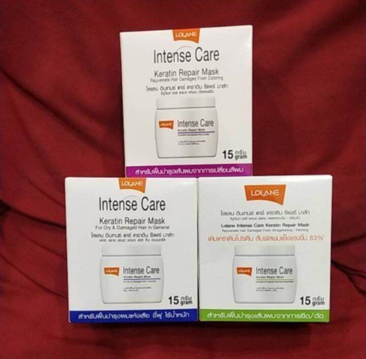 KERATIN treatment Lolane Intense Care Sachet 15gr | Lazada Indonesia