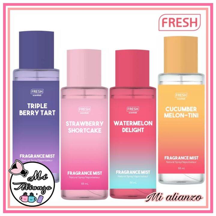 Fresh Scentlab Natural Spray 88ml | Triple Berry Tart | Cucumber ...