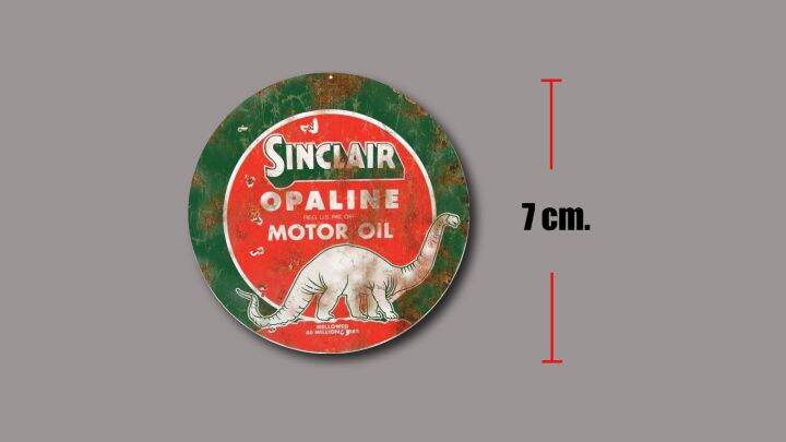 sticker pvc sinclair motor oil สติกเกอร์วินเทจ ซินแคร์ มอเตอร์ออย งาน ...
