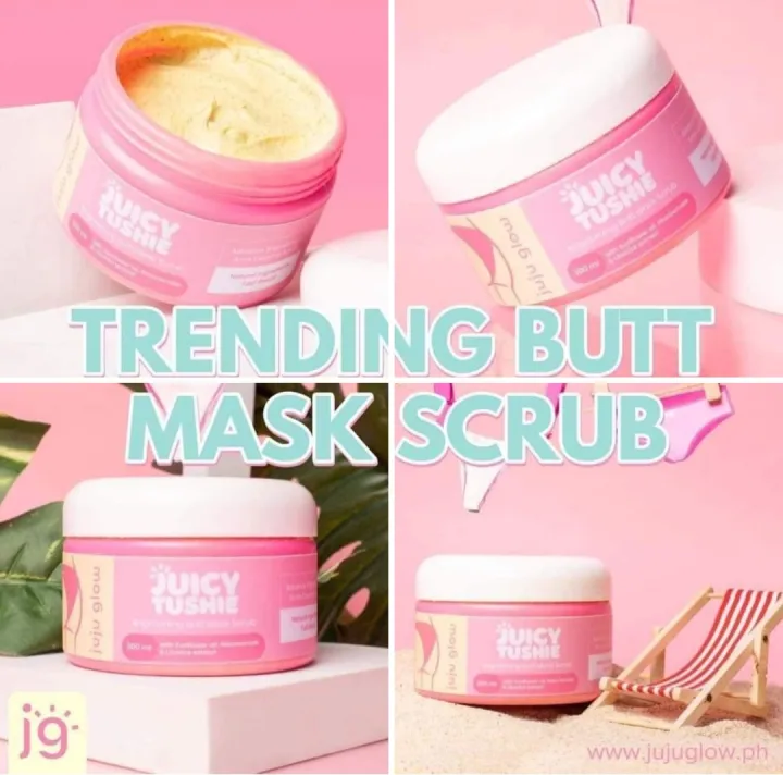 Juicy Tushie Brightening Butt Mask Scrub 300g for flawless booty | Lazada PH