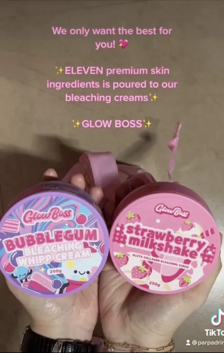 Glow Boss Strawberry Milkshake Bubble Gum Bleaching Whipp Cream | Lazada PH