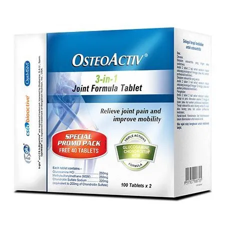 OSTEOACTIV 3-IN-1 JOINT FORMULA TABLET 100S X 2 + 40S | Lazada