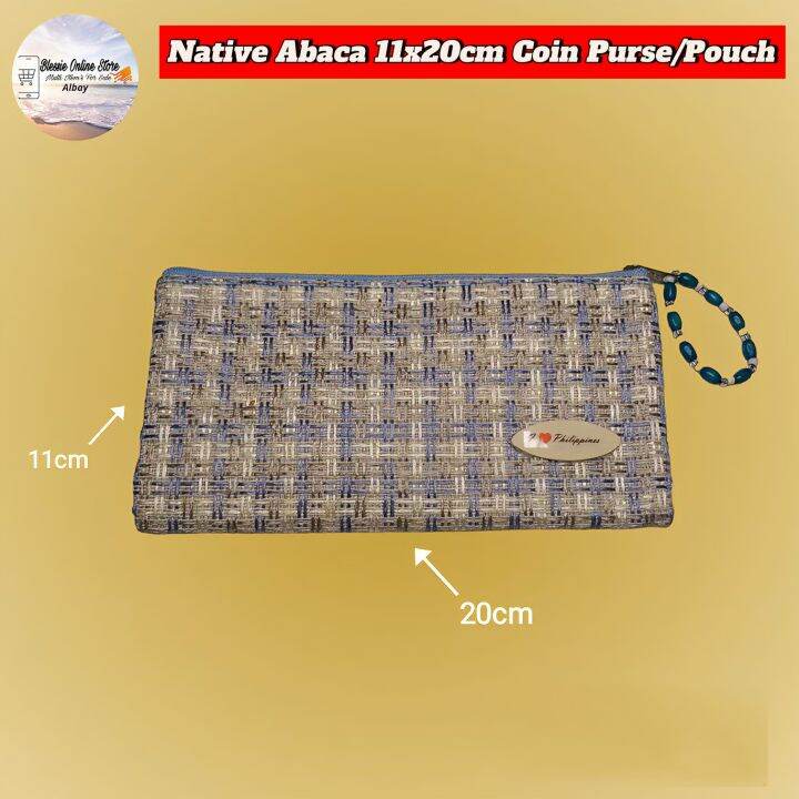 Native Abaca 11x20cm Coin Purse/ Pouch Hand made perfect for Giveaways ...