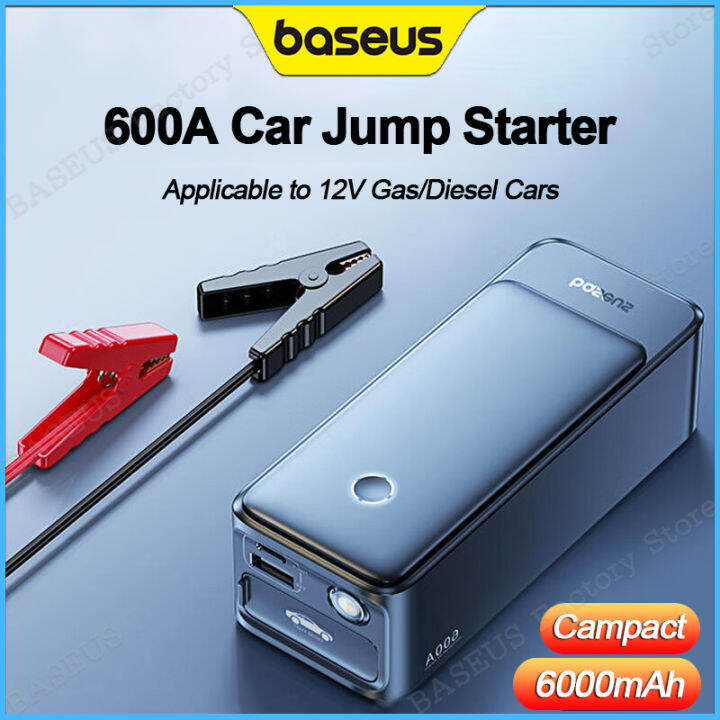 Baseus Car Jump Starter อุปกรณ์จั๊มสตาร์ท600A 6000MAh ที่ชาร์จแบตในรถ ...