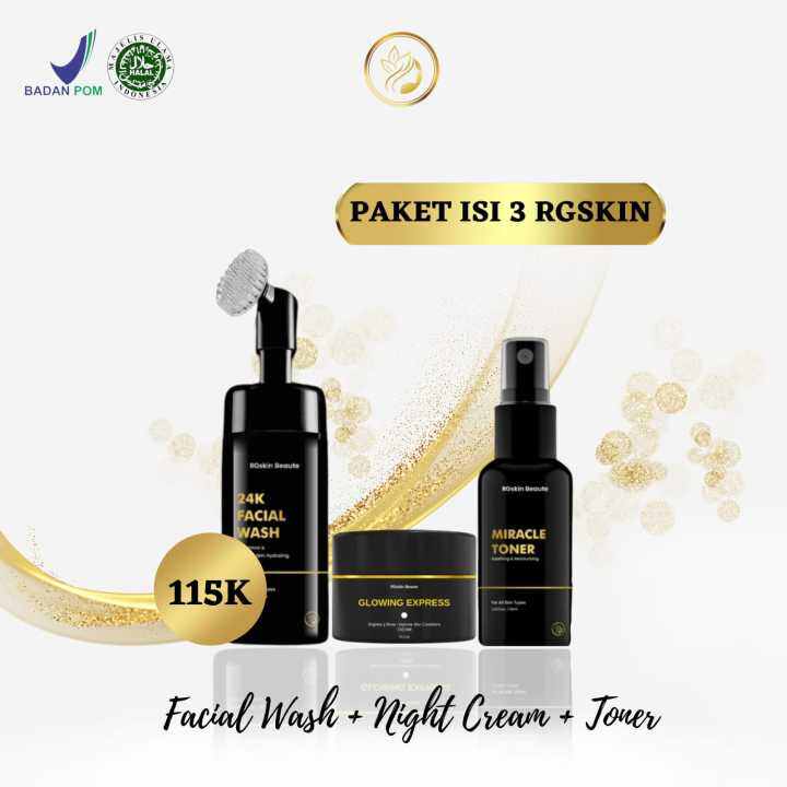 paket 3 RG skin beauty skincare | Lazada Indonesia
