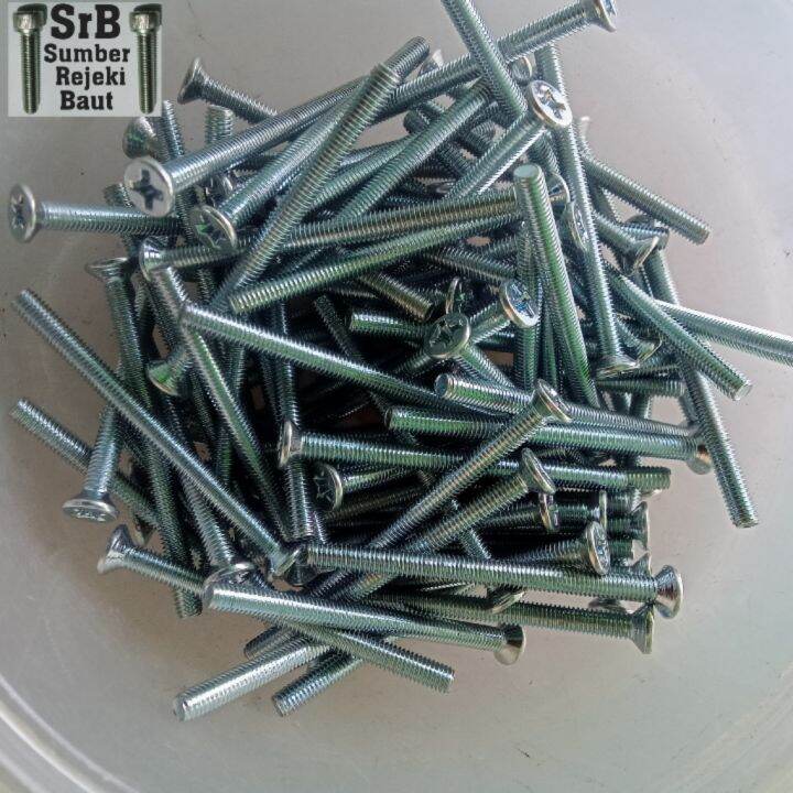 Baut Jf M3 x 40 Galvanis 50 pcs | Lazada Indonesia