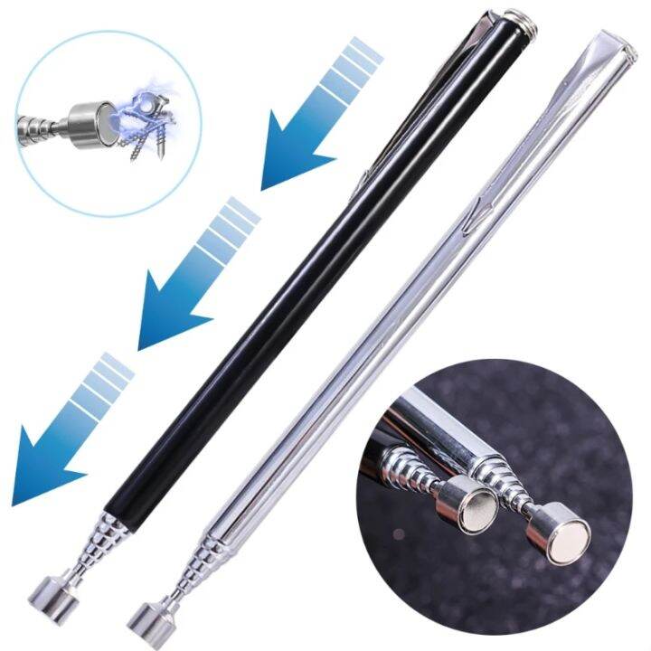 Car Telescopic Magnetic Picker Retractable Pickup Pen 65cm Stick Nut ...