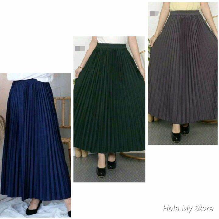 Rok Plisket Premium Tebal Rok Plisket Murah berkualitas COD | Lazada ...