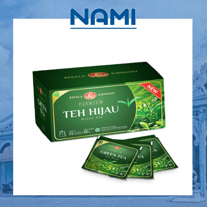 teh hijau cap kepala jenggot teh celup isi 25 | Lazada Indonesia