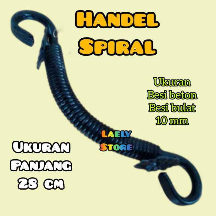 ornamen motif Handel spiral besi beton ukuran panjang 28cm komponen ...