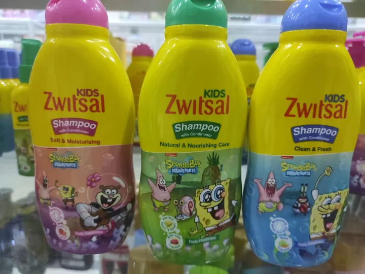Zwitsal Kids Shampoo Spongebob Series 180ml | Lazada Indonesia
