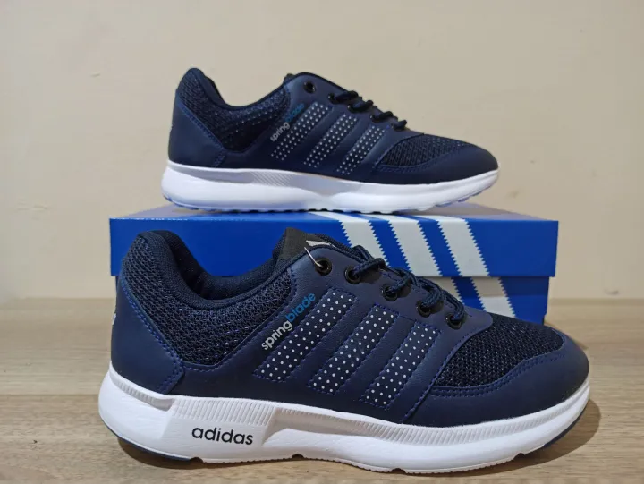 Sepatu Sekolah Adidas Springblade Biru Navy | Lazada Indonesia