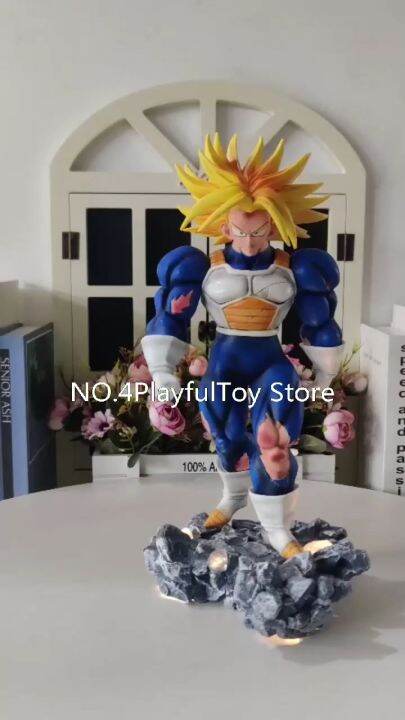 Anime Dragon Ball Z Super Saiyan Trunks Battle Damage PVC Action Figure ...