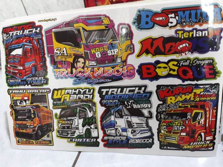 1lembar stiker tempel truk oleng | Lazada Indonesia