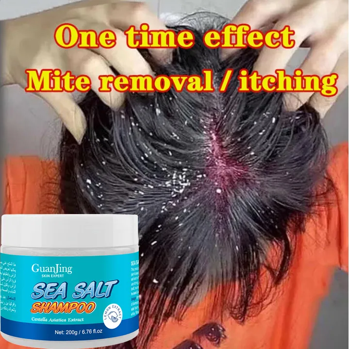 Sea Salt Lemon Scalp Scrub Degreasing Care Scalp Shampoo Fluffy Scalp ...