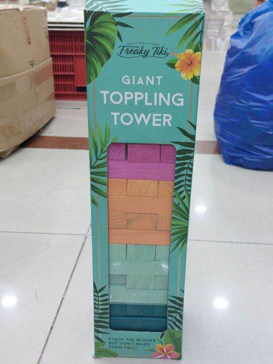 Big wooden jenga with dice toppling tower | Lazada PH