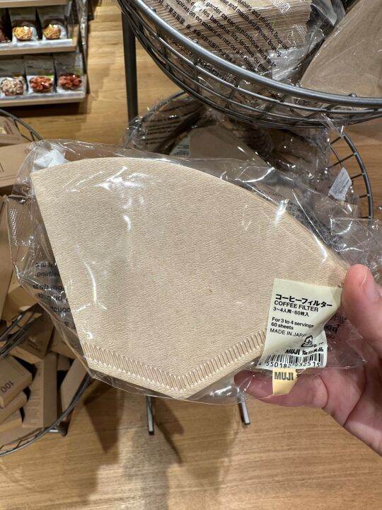 พร้อมส่ง Muji Filter Coffee (กระดาษกรองกาแฟดริป) - Muji จำนวน 60 แผ่น ...