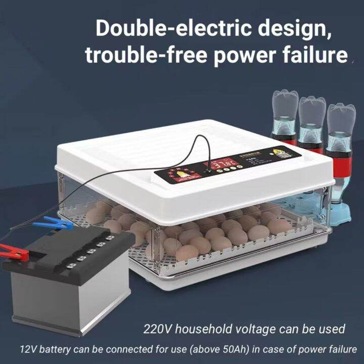 [1 Year Warranty]Egg Incubator 15/36/64/130 Eggs Fully Automatic Egg Incubator Intelligent ...