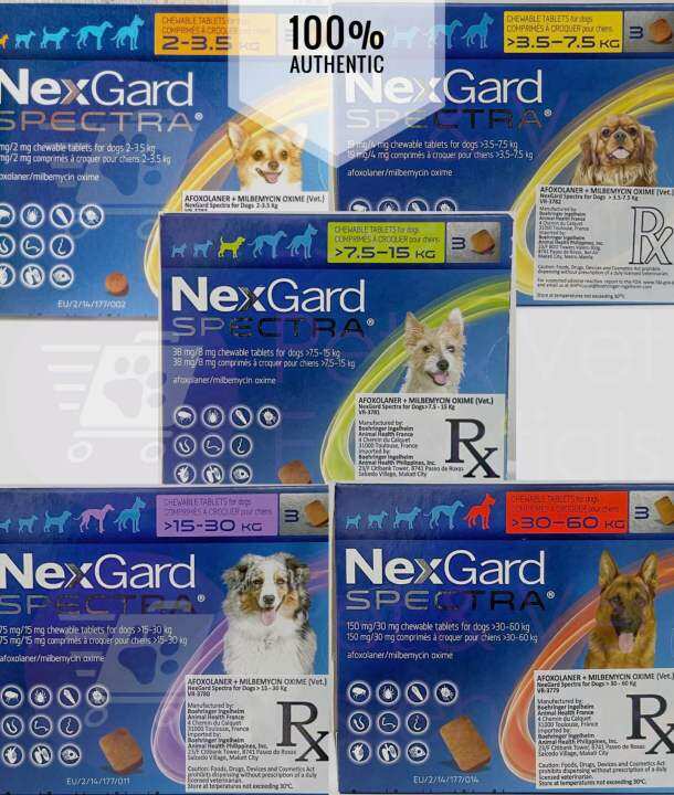 Nexgard Spectra for Dogs Chewable Tablet | Lazada PH