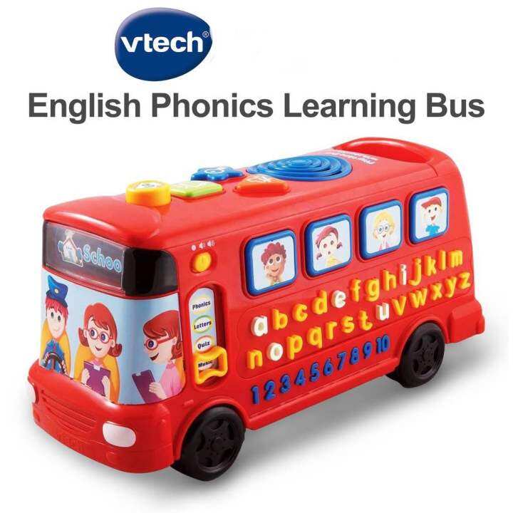 Vtech Playtime Bus English Phonics Electronic Learning Toys Preschool ...