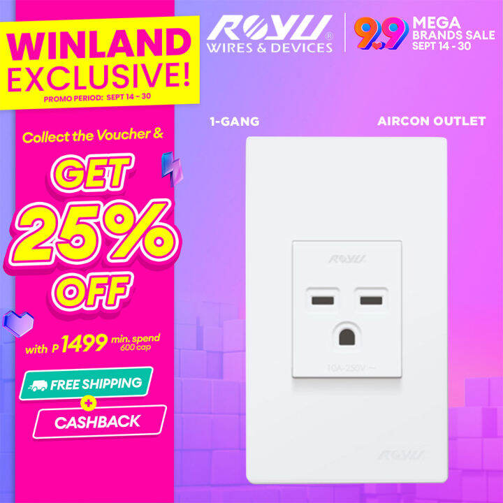 ROYU by Winland WD Aircon Outlet Set 20A WD901 | Lazada PH