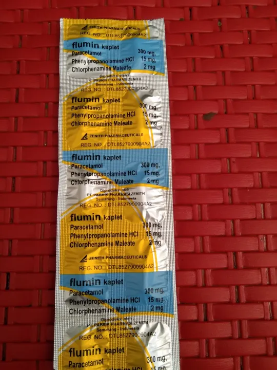 flumin kaplet( obat panas, pilek, batuk, sakit kepala) | Lazada Indonesia