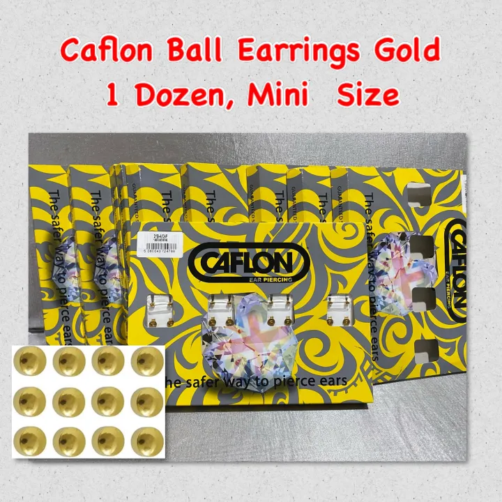 Caflon 1 dozen Gold Ball Shape Mini Size Hypoallergenic Non Tarnish ...