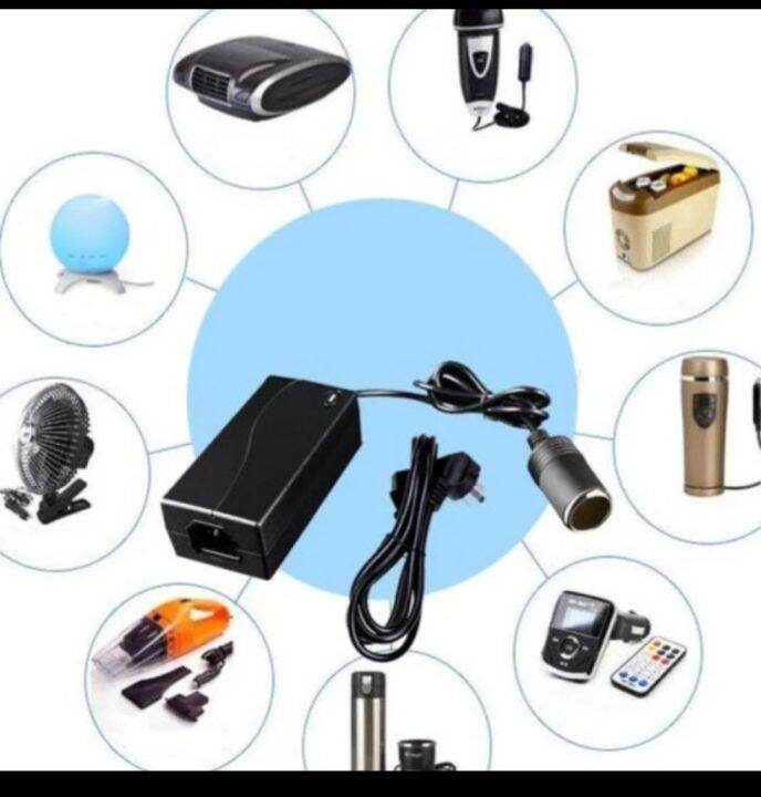 Adaptor Plug Colokan Charger Lighter Mobil AC To DC 12V 5A Vacuum ...