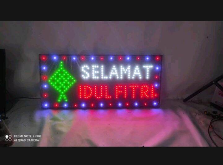 tulisan lampu led SELAMAT IDUL FITRI 70x30 | Lazada Indonesia