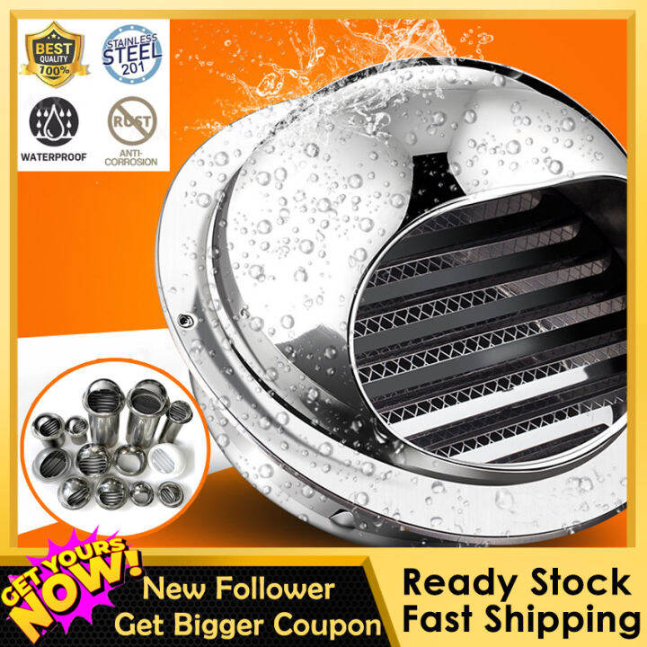 Stainless Steel Wall Ceiling Air Vent Ducting Ventilation Exhaust ...