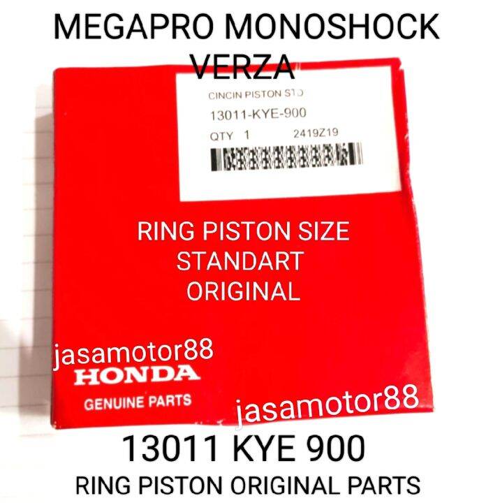 RING PISTON MEGAPRO MONOSHOCK VERZA SIZE STD ORIGINAL KYE 900 | Lazada ...