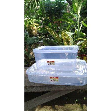 Tamicho - Food Box 2000ml Plastik / Kotak Makan 2L / Tempat Donat / Container | Lazada Indonesia