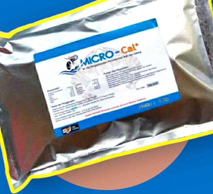 MICRO CAL+ Repacking 1 kg Mineral Mikro untuk Tambak Udang Kolam Ikan ...