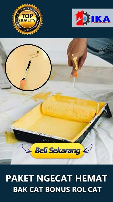 PAKET NGE CAT HEMAT KUAS ROLL COPOT 9 INCH DAN BAK CAT KAKI LUAR KUAT ...