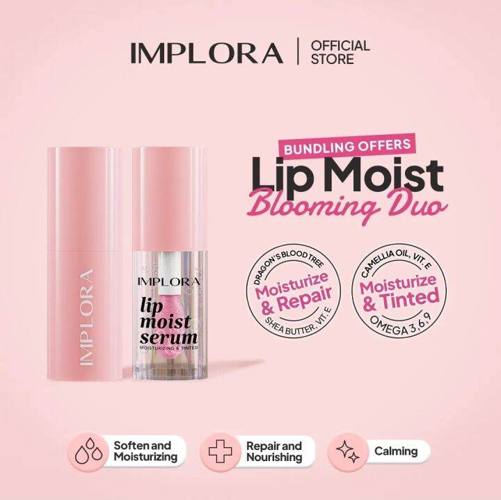 [IMPLORA] LIP MOIST SERUM/ LIP MOIST ESSENCE/ SERUM BIBIR | Lazada ...